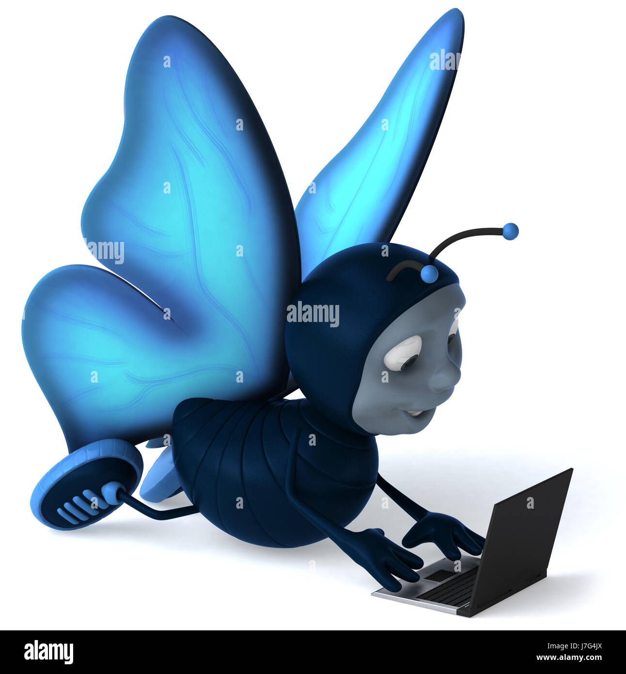 blue insect butterfly spring bouncing bounces hop skipping frisks ...