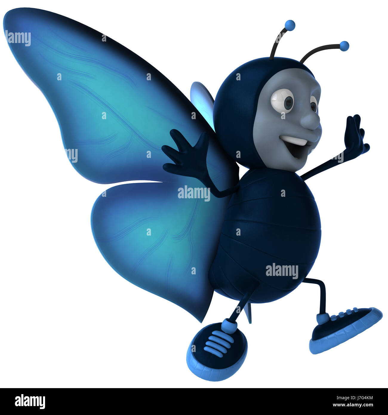 blue insect butterfly spring bouncing bounces hop skipping frisks ...