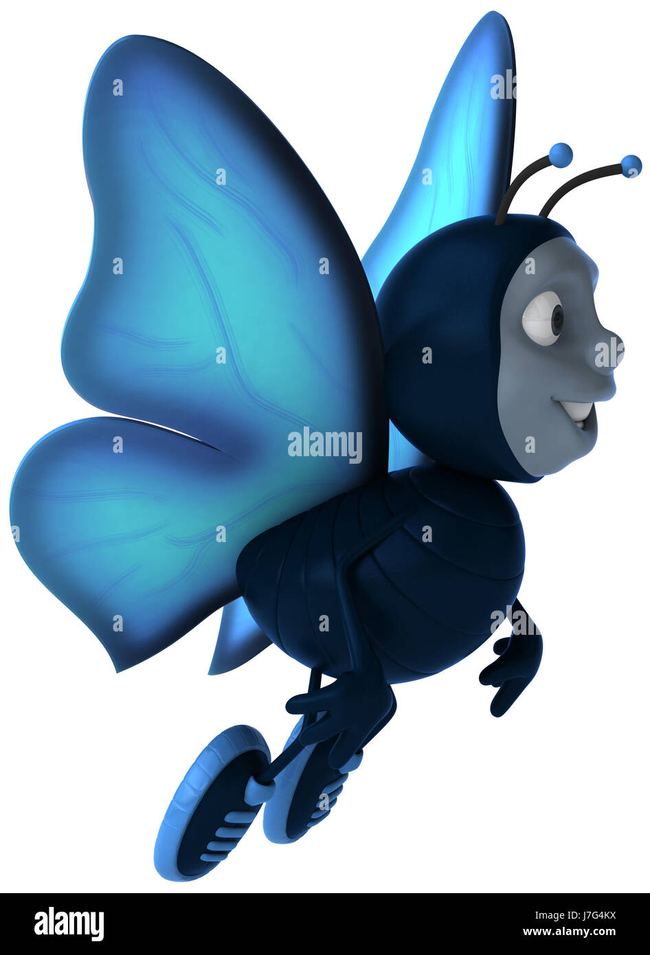 blue insect butterfly spring bouncing bounces hop skipping frisks ...
