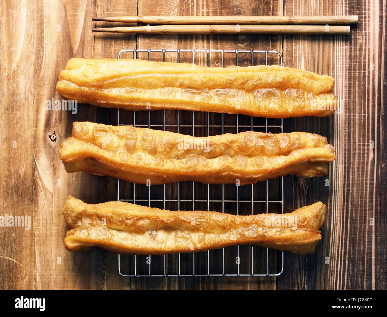 chinese salty unhealthy fried fritters thick wide fat food breakfeast ...