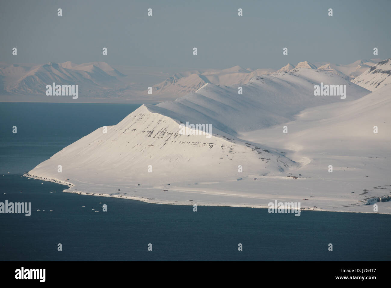 adventfjord and isfjord Stock Photo - Alamy