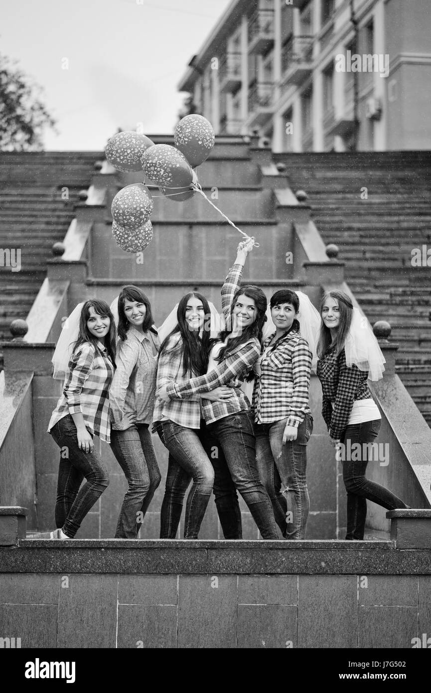 Hen party group Black and White Stock Photos & Images - Alamy