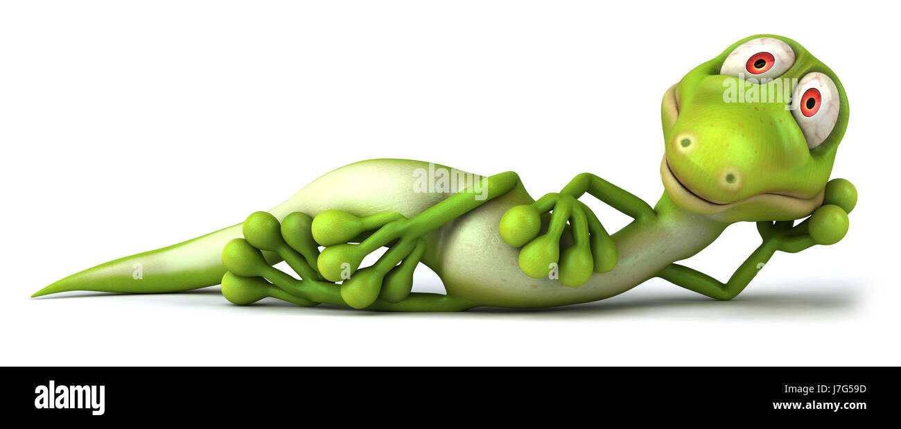animal green lizard illustration gecko nature isolated colour animal ...