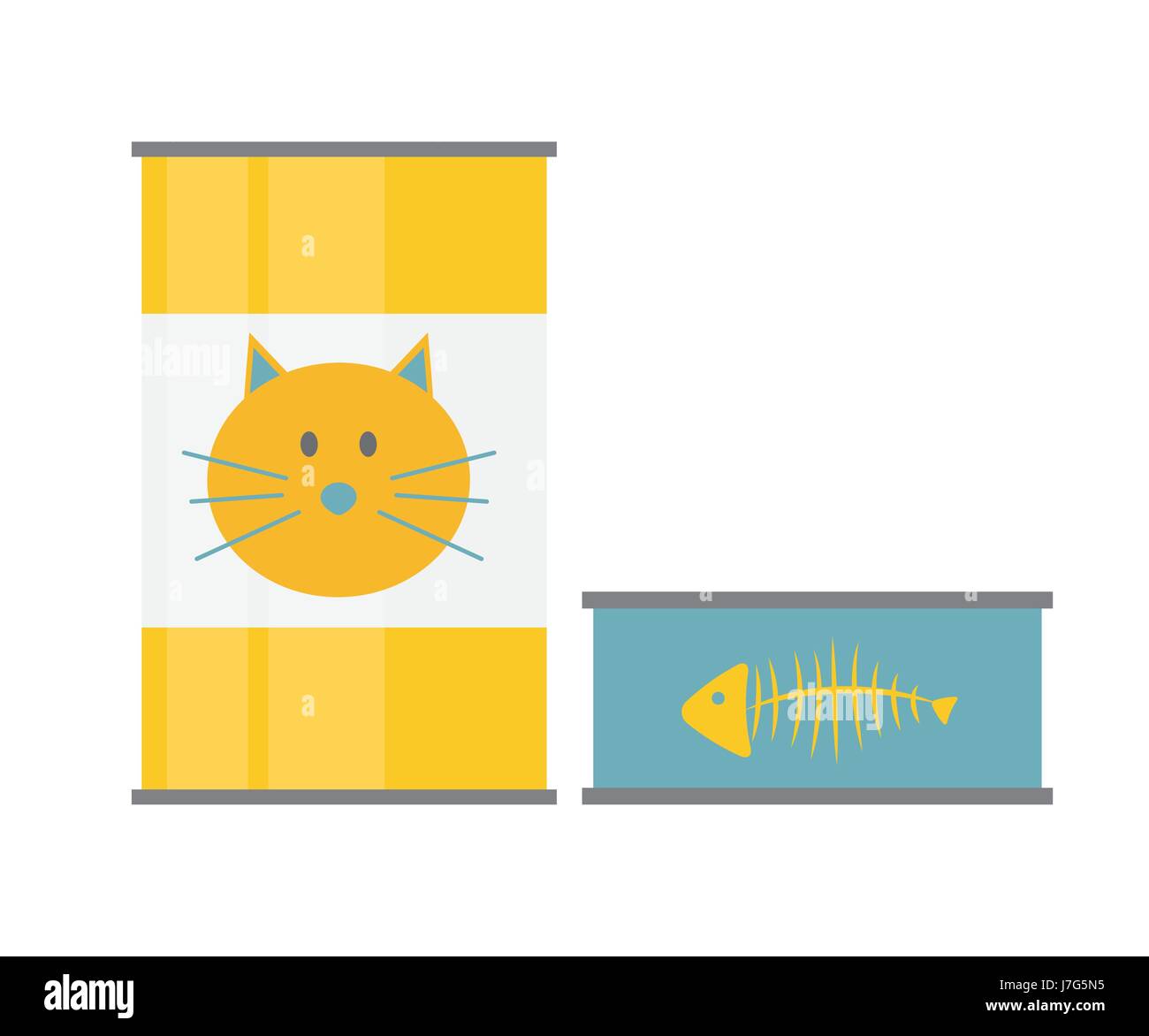 Cat tin can icon Stock Vector Images - Alamy