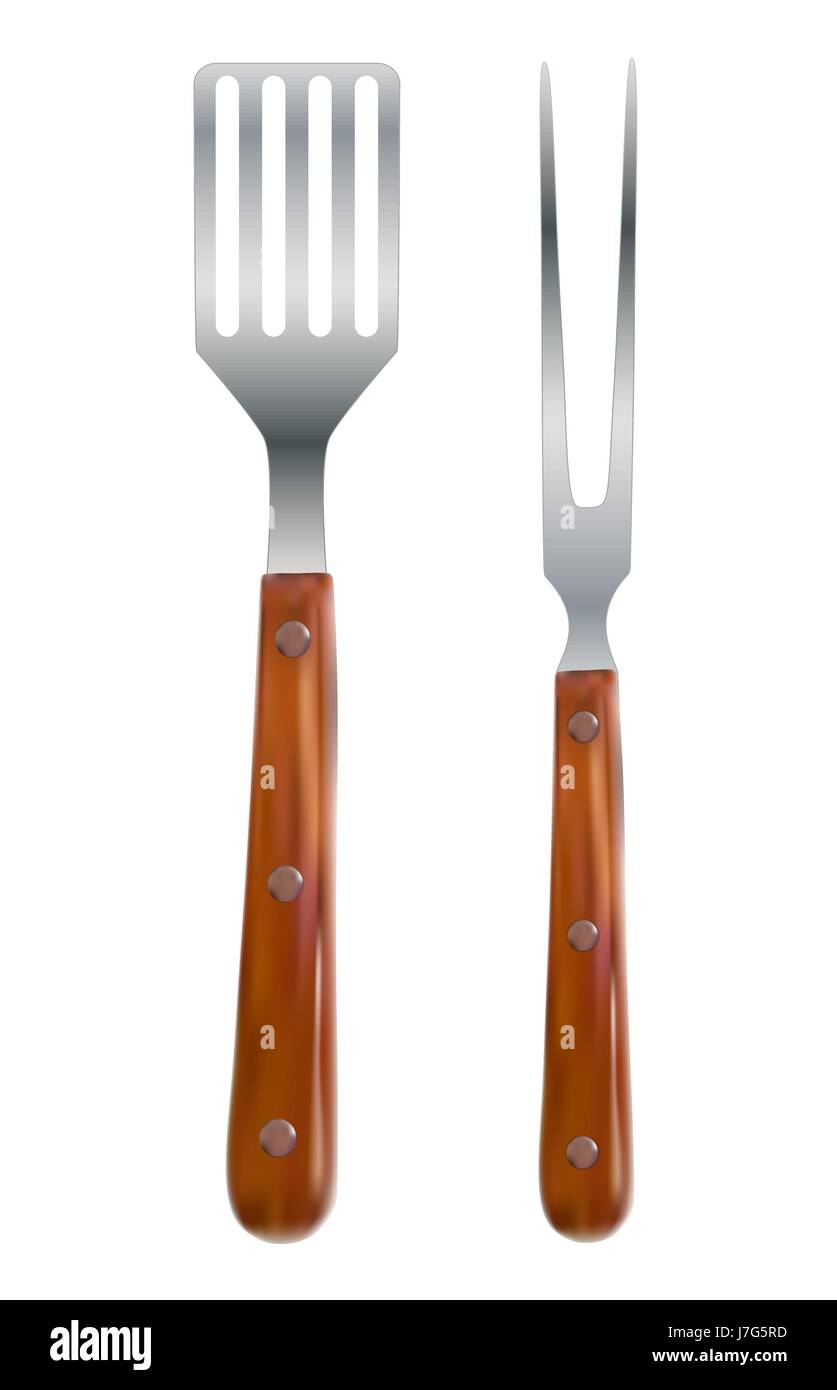 BBQ and Grill Tools. Vector Illustration Stock Vector Image & Art - Alamy
