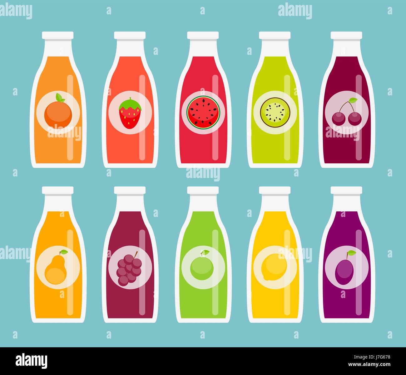 Watermelon juice lemon cherry hi-res stock photography and images - Alamy