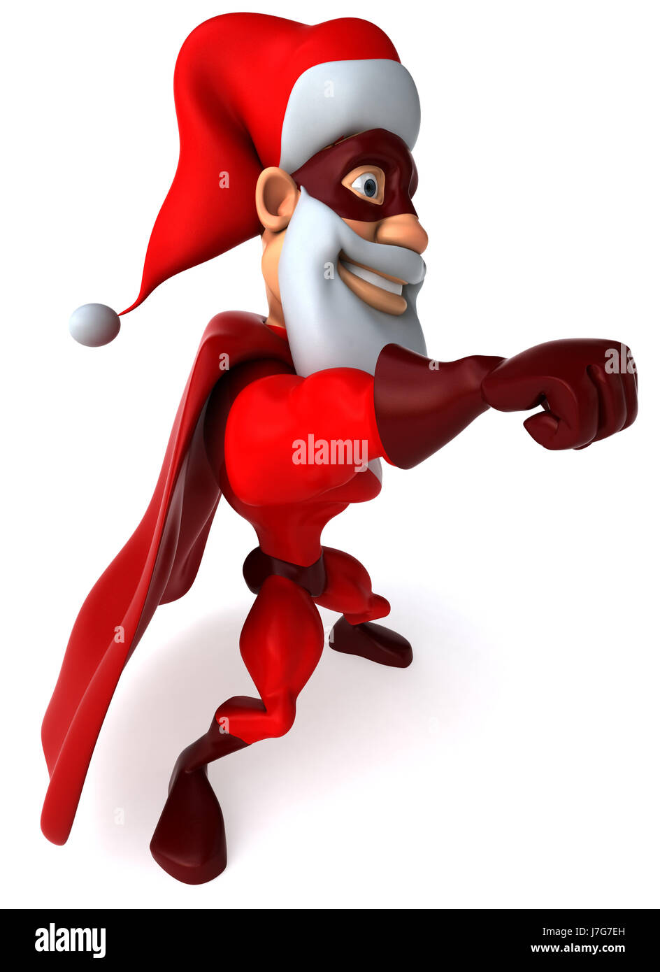 strong christmas hero cartoon super first class superhero xmas x-mas ...