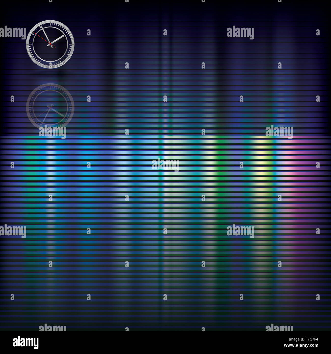 reflection clock illustration square abstract nobody star backdrop ...