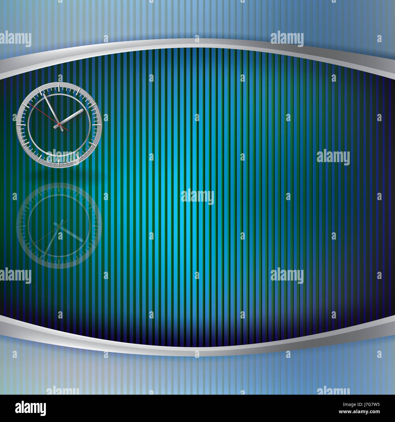 reflection clock illustration square abstract nobody star backdrop ...