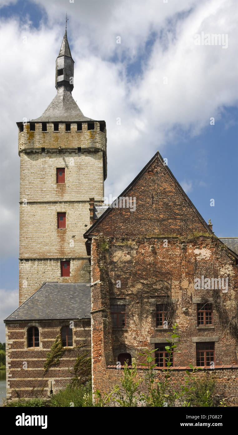 tower historical belgium defence fortification medieval castle old ...