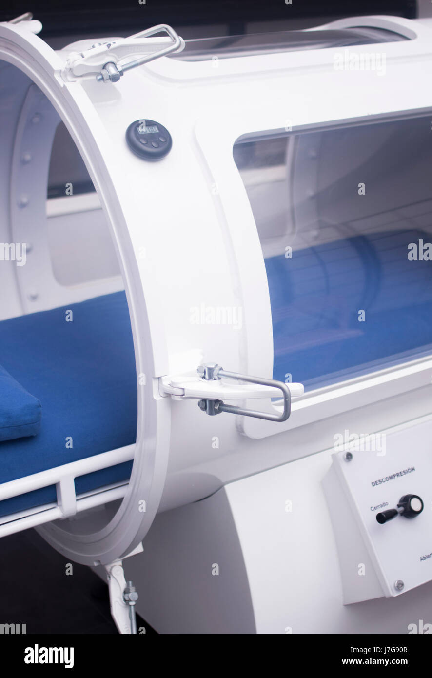 HBOT hyperbaric oxygen therapy tank chamber in hospital clinic to treat ...