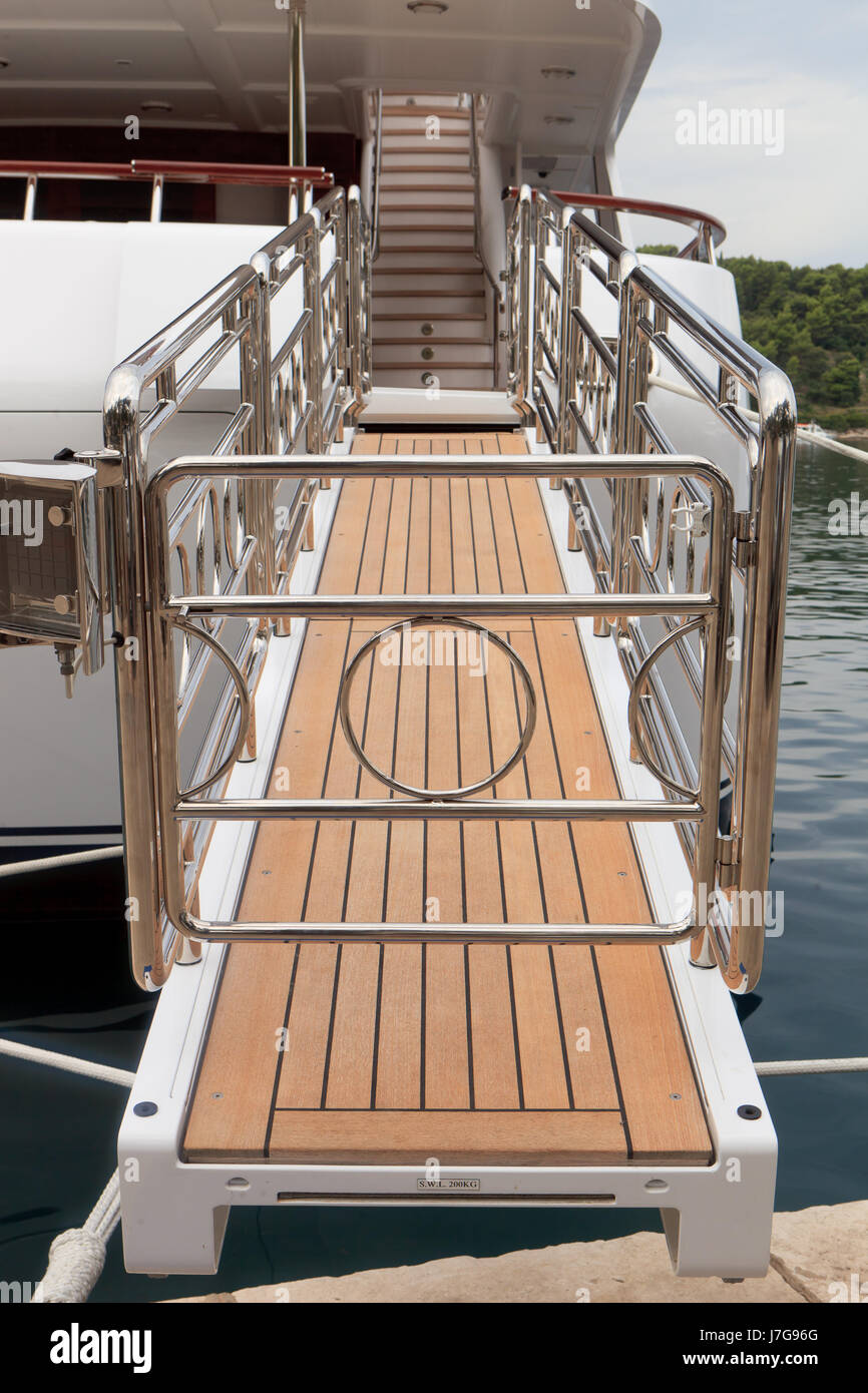 blue reflection silver steel vessel metal bright shiny surface yacht ...