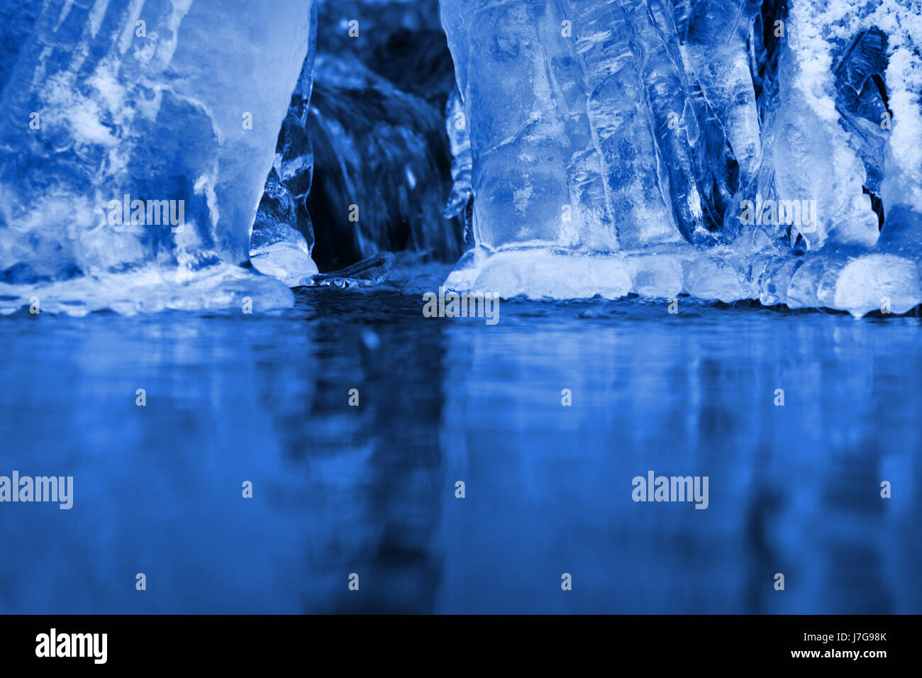 ice frost fresh water pond water icy lake inland water frosty winter ...