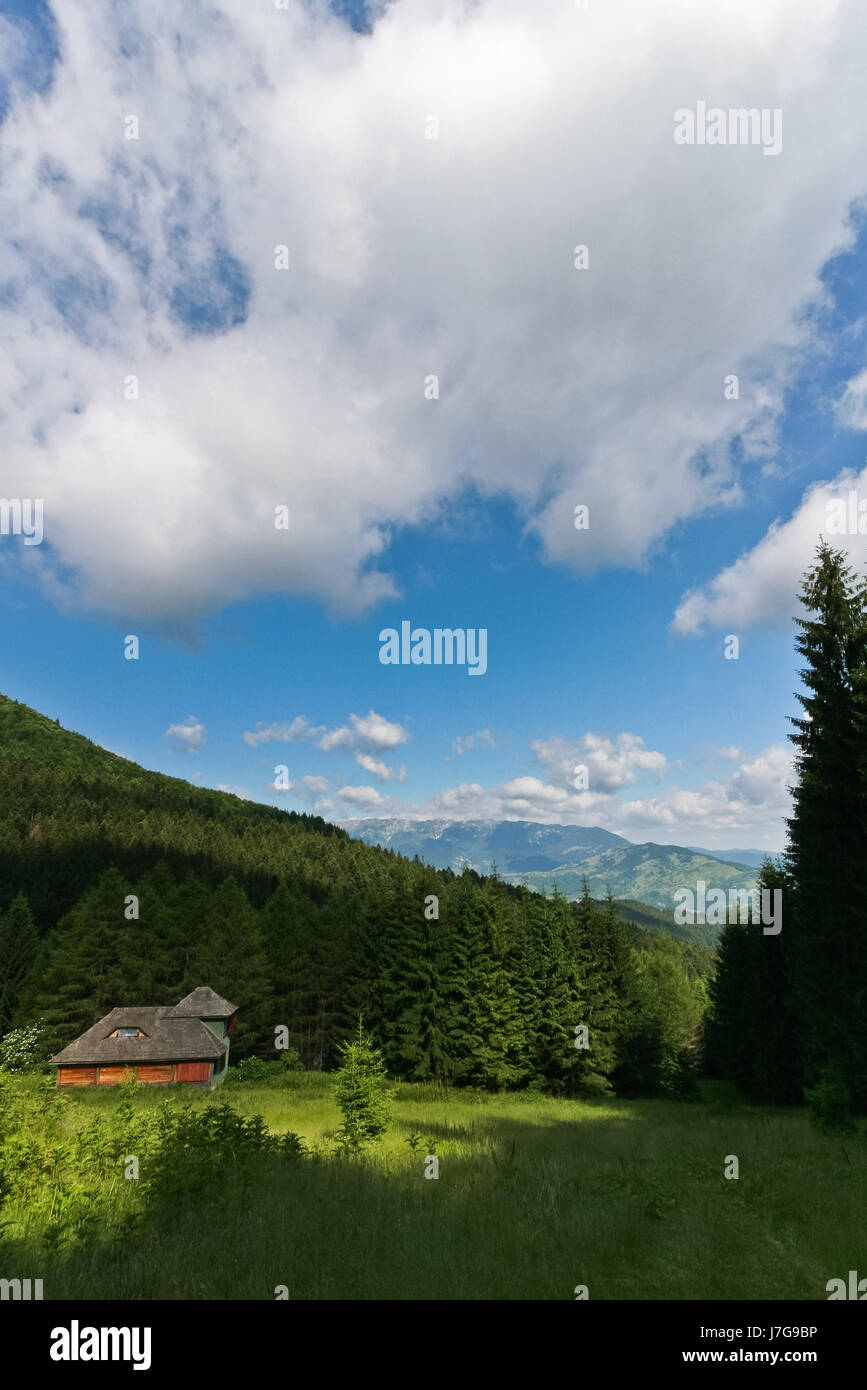 house building mountains outdoor landscape scenery countryside nature ...