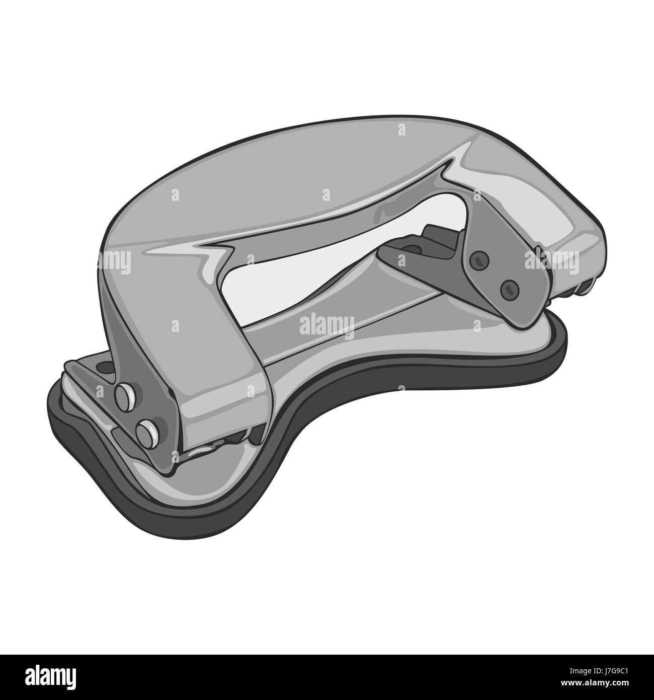 office object single stapler blue office secretary tool object single ...