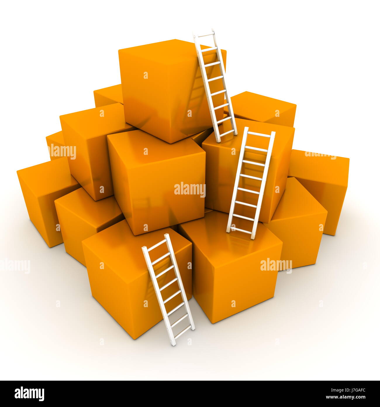 Levels Stairs Cut Out Stock Images & Pictures - Alamy