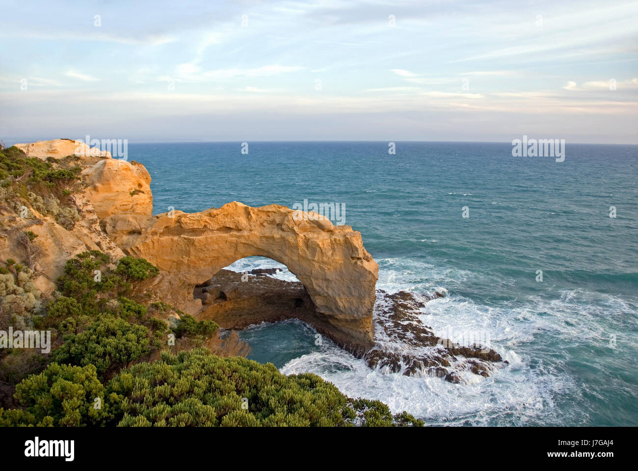 horizon sunset arc arch beach seaside the beach seashore waves bushes ...