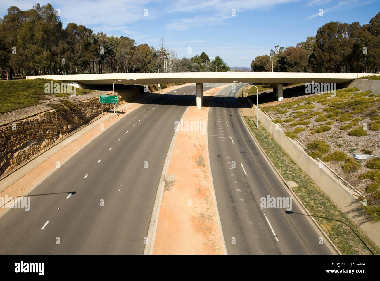 sign signal blue travel tree trees modern modernity traffic ...