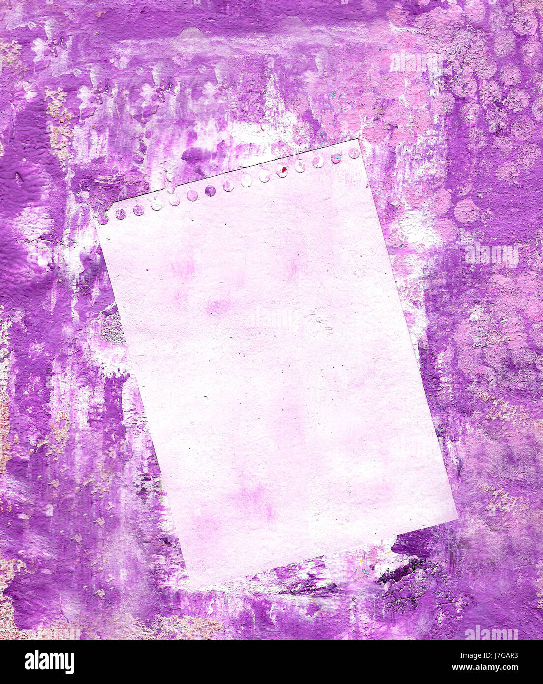 slip art painting illustration purple violet collage painted notepads ...