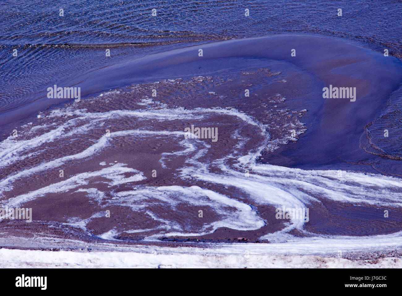 blue winter cold beach seaside the beach seashore water baltic sea salt ...