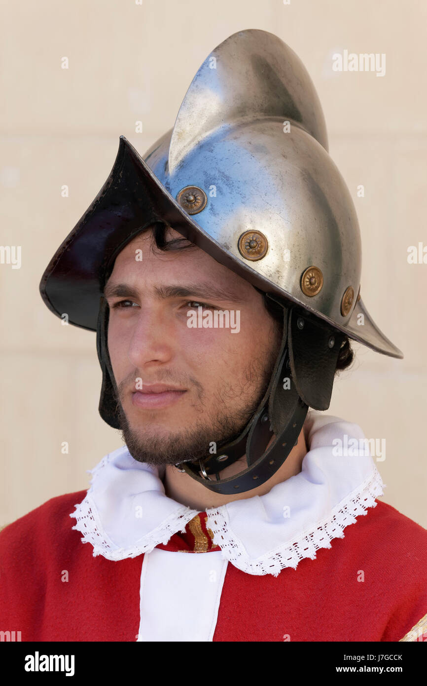 Young soldier of the Order of Malta, historical uniform, In Guardia ...