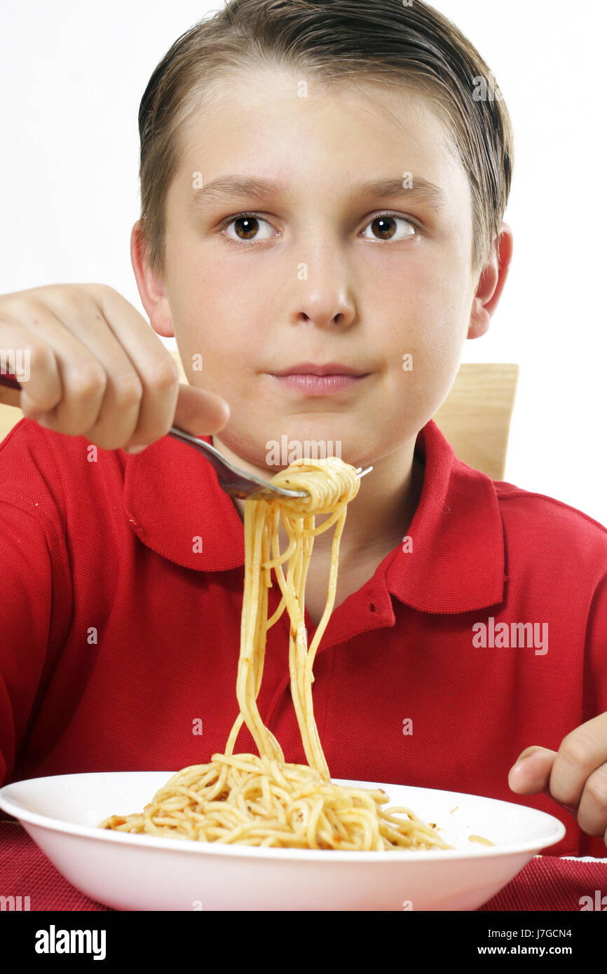 food aliment hungry dish meal boy lad male youngster child eating eat ...