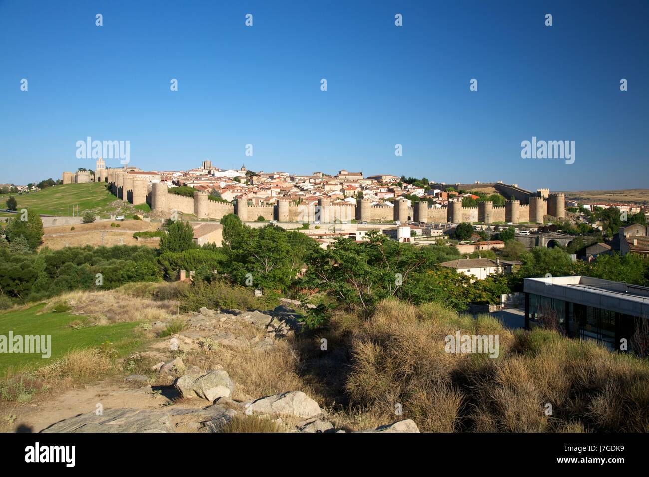 monument stone spain wall fortification castle landmark chateau tower ...