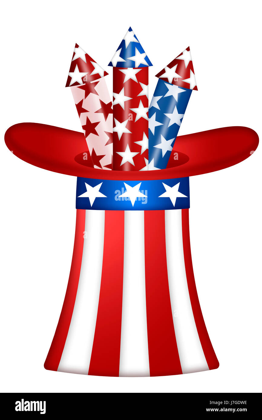american hat day during the day uncle independence firework fireworks ...