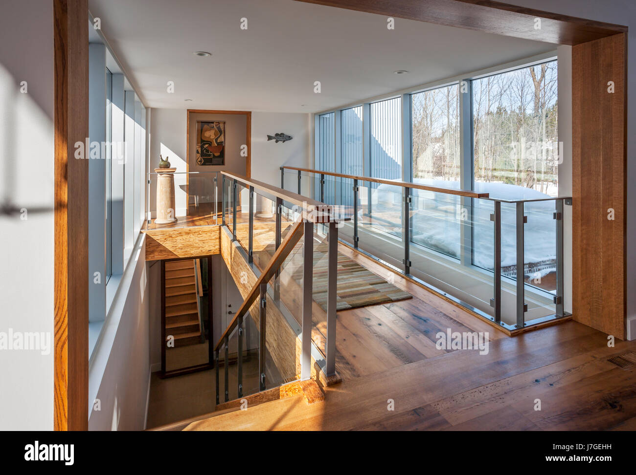 North America, Canada, Ontario, bridge connecting two sections of a ...