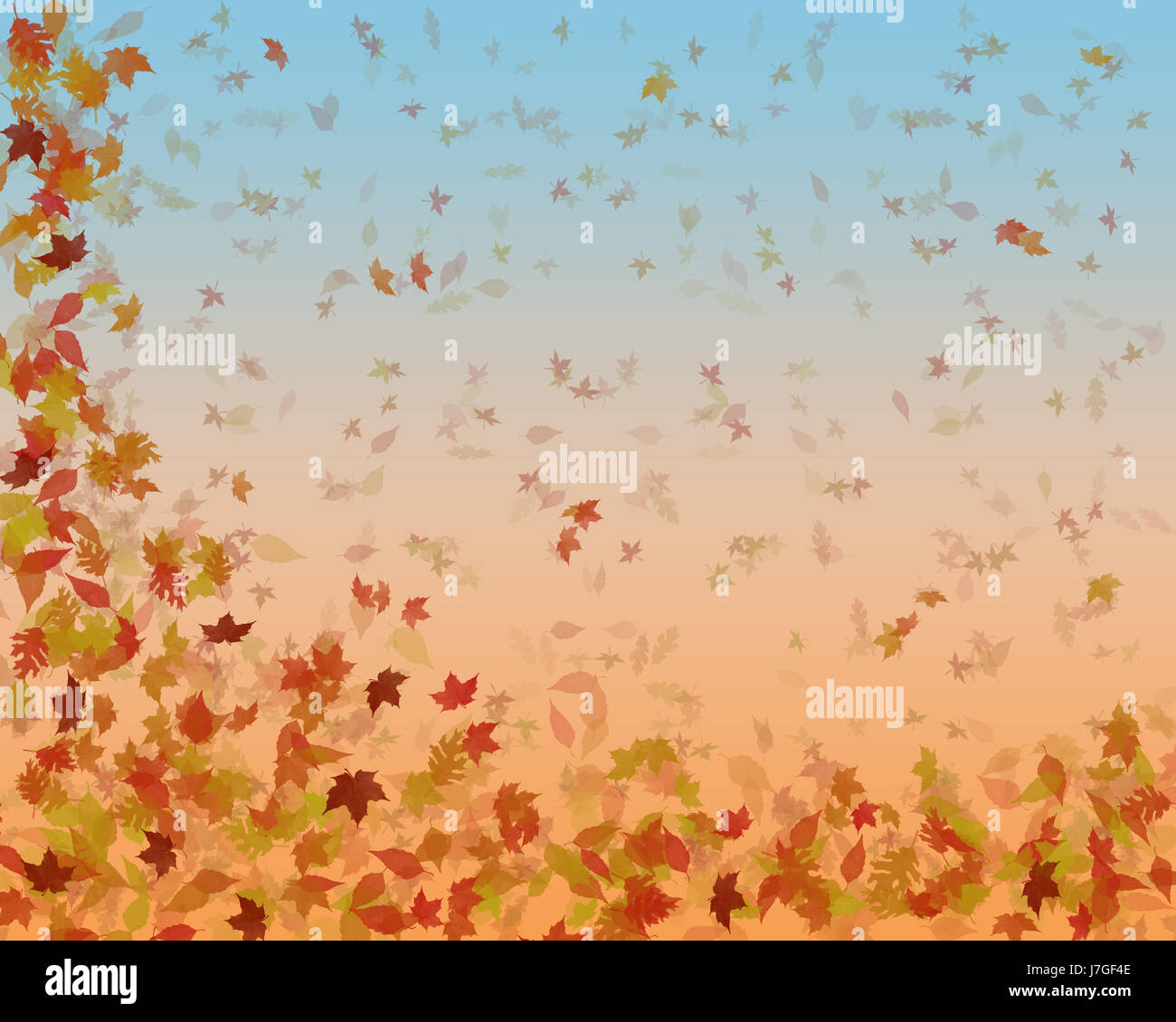 art composition flow graphic leaves illustration float drift drawing ...