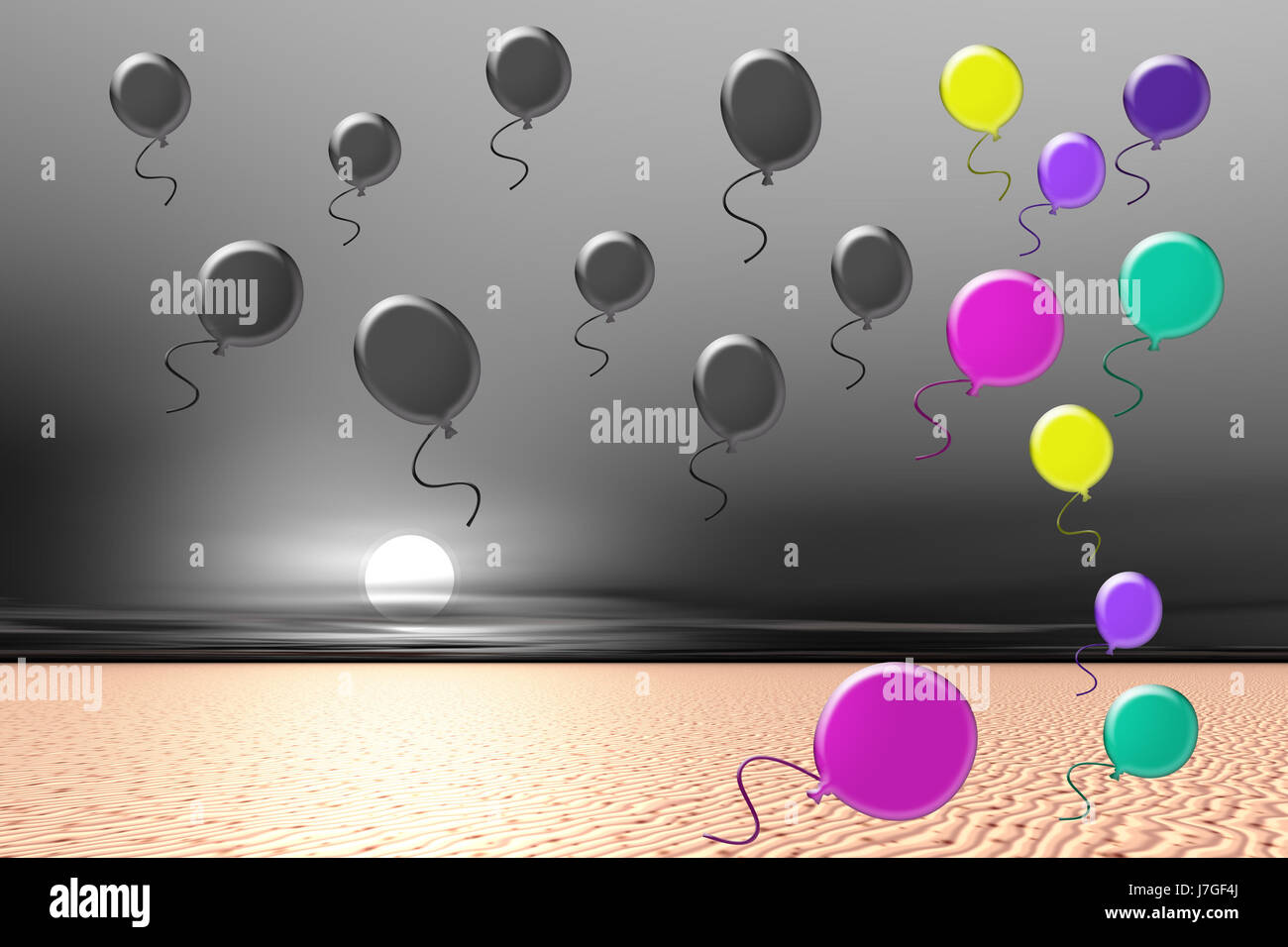 Balloons ascend hi-res stock photography and images - Alamy