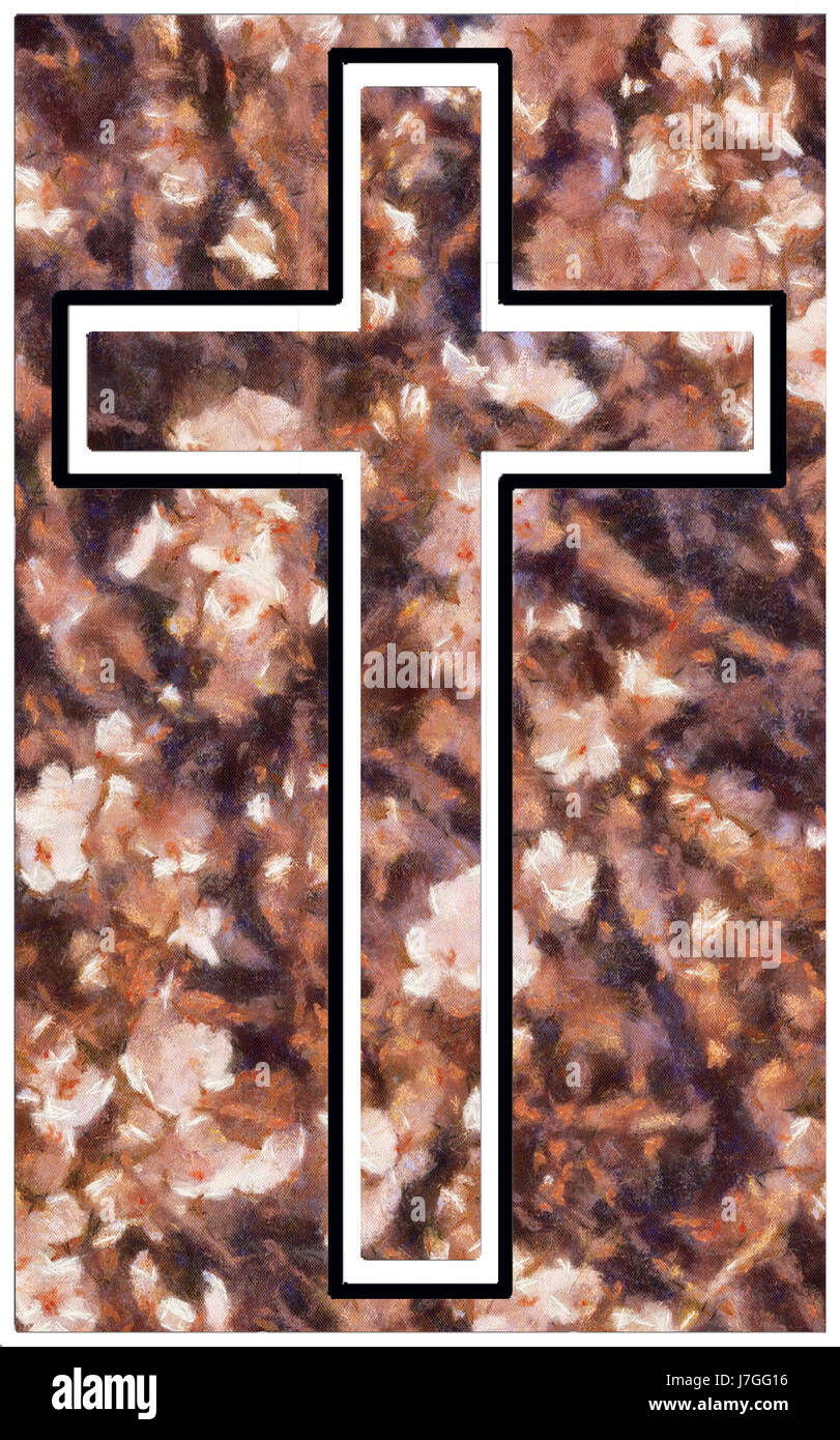 bloom blossom flourish flourishing cross christian crucifixion peach ...