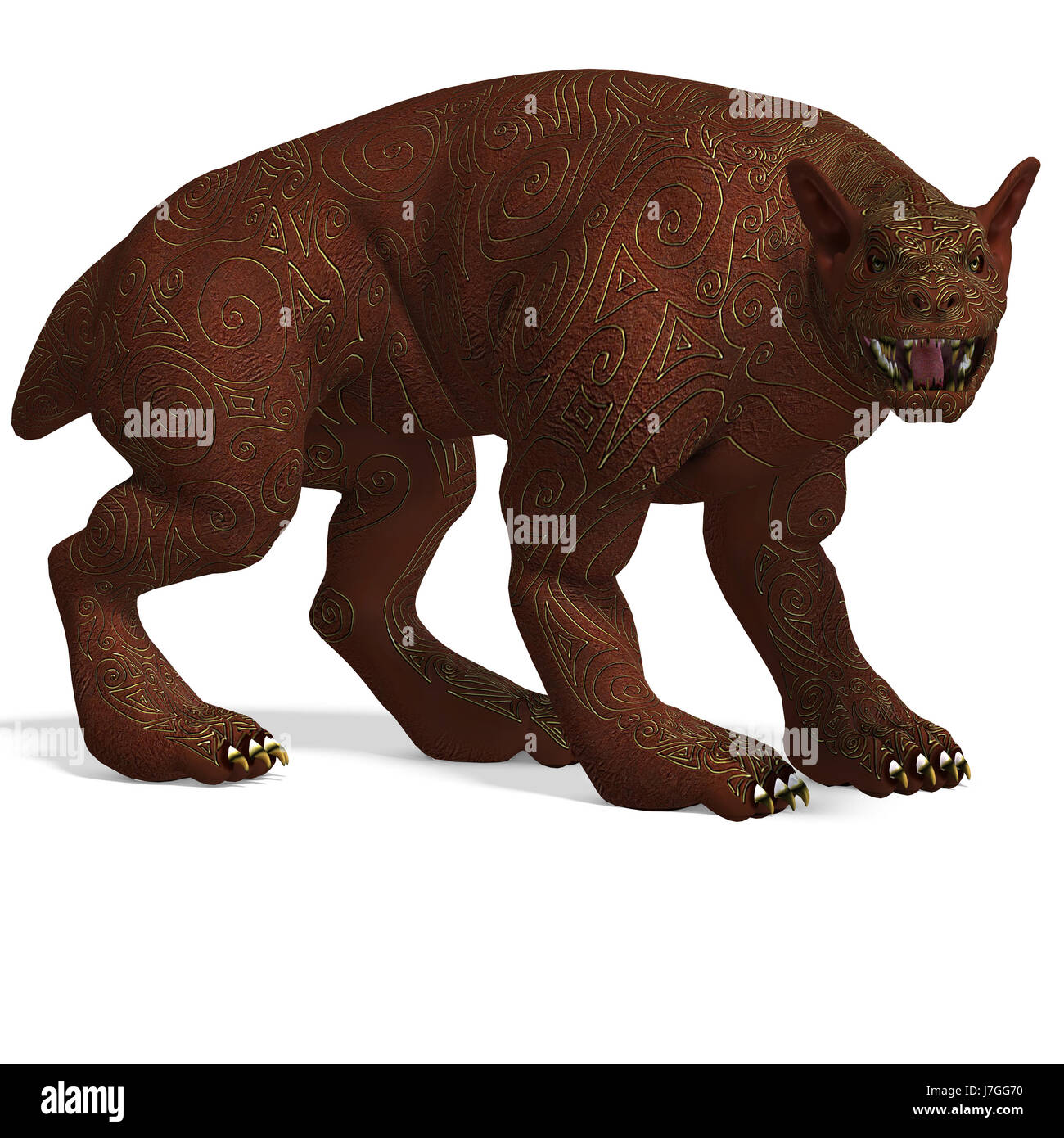 emotions hazardous fantasy dog panic fear illustration spy creature ...