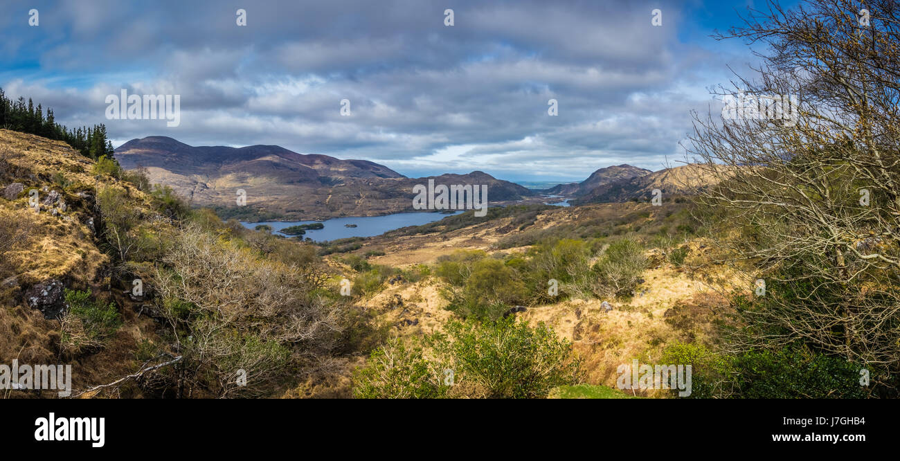 Mountains and lakes in the Killarney National Park, Ireland Stock Photo ...