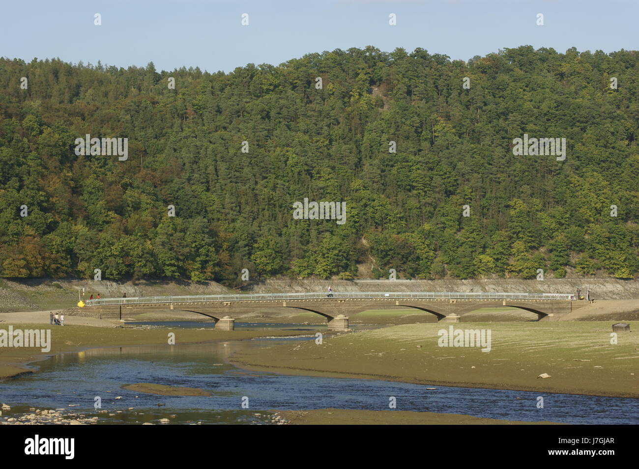 hesse artificial lake desert wasteland bridge swamp hesse mud fen dry ...
