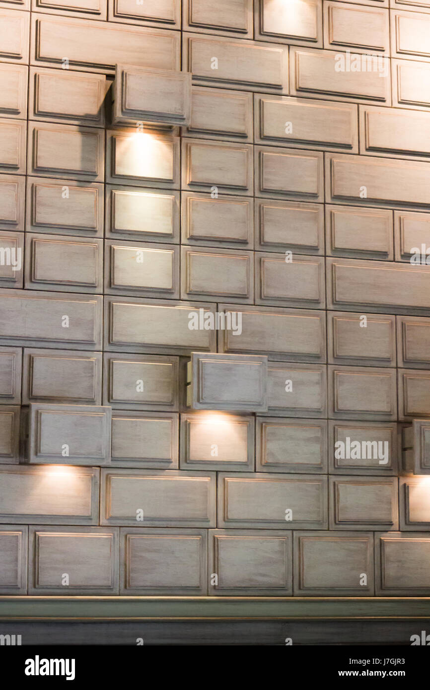 Architecture Interior White Cubes Light Wall, stock photo Stock Photo ...
