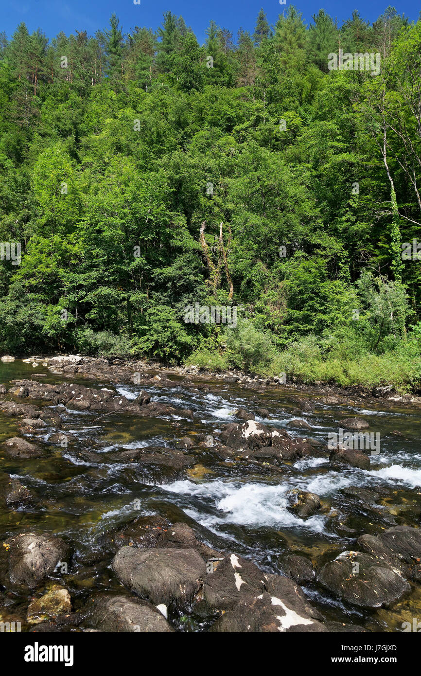 Remote Kolpa/Kupa river valley between Croatia and Slovenia Stock Photo ...