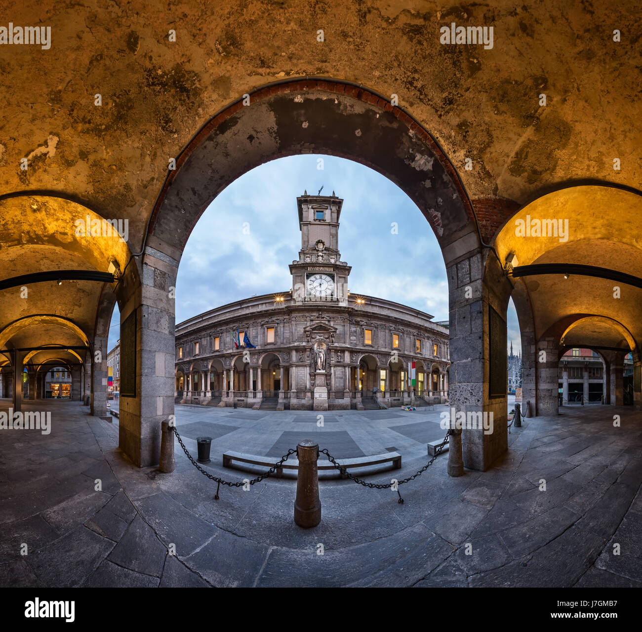 Clock tower milan italy hi-res stock photography and images - Alamy