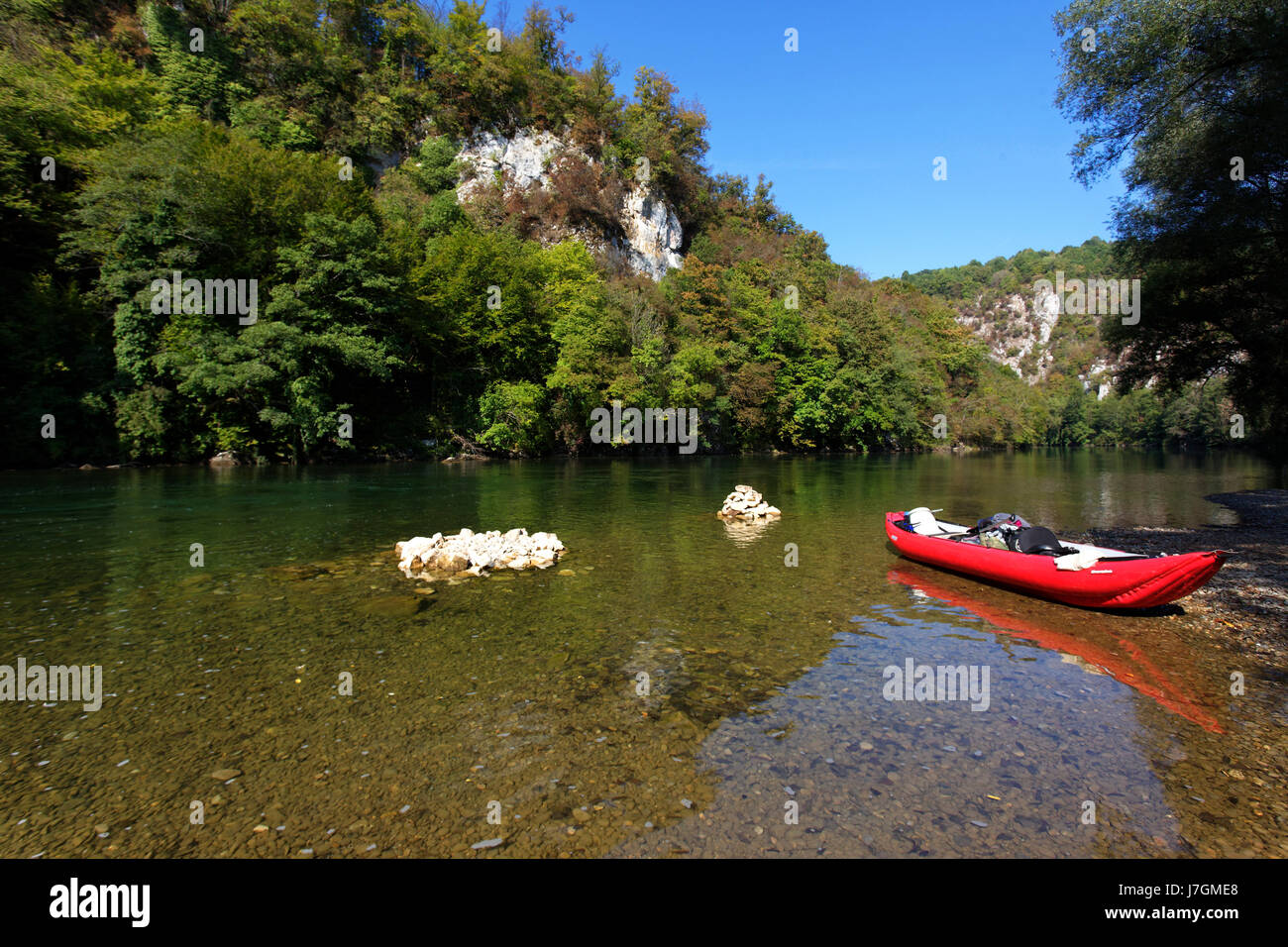 Remote Kolpa/Kupa river valley Stock Photo - Alamy