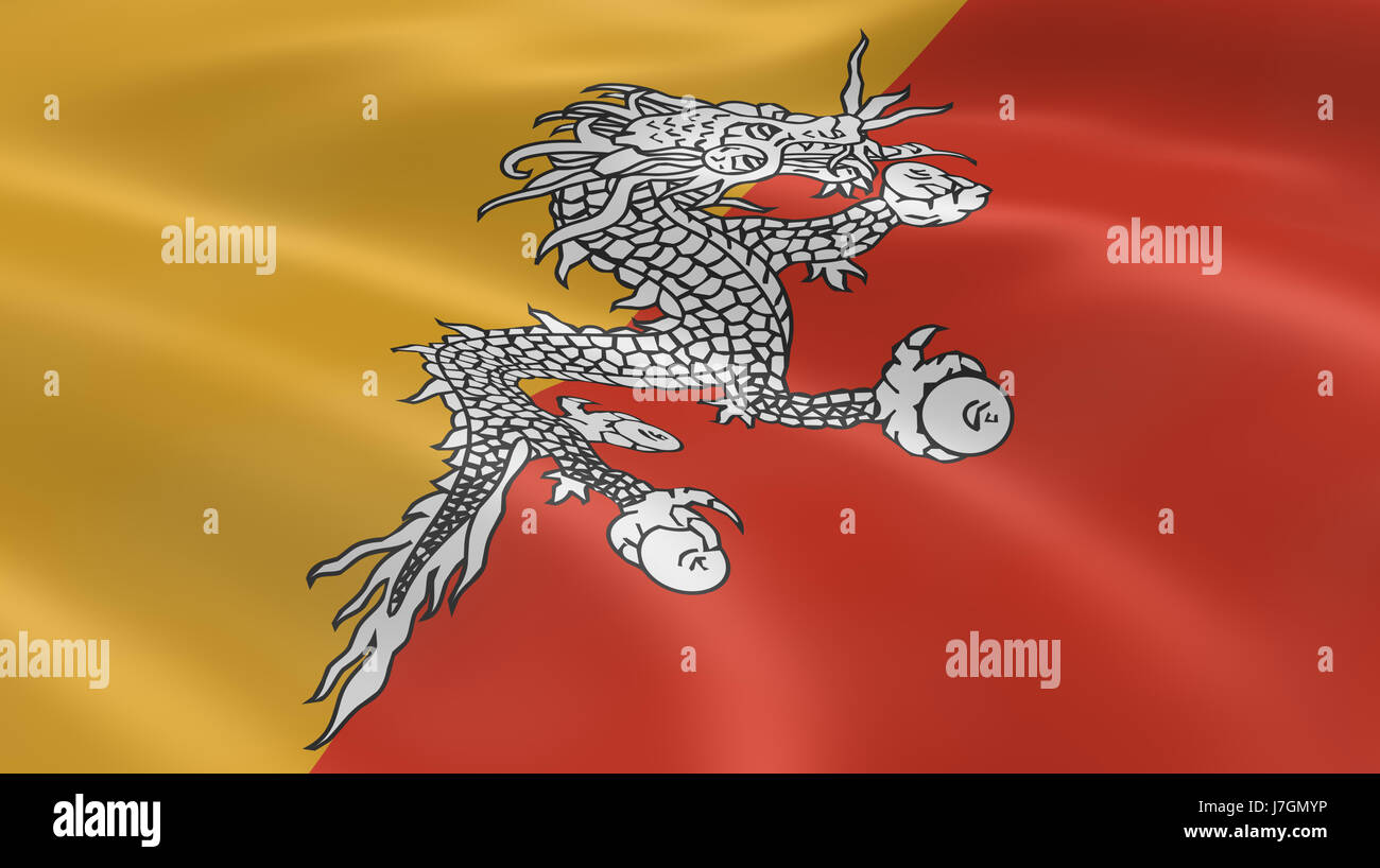 flag honor dragon national patriot patriotism bhutan pictogram symbol ...