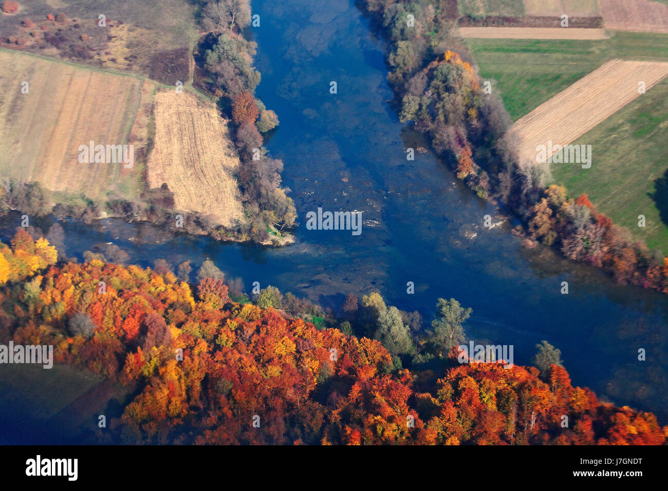 Red river flood aerial hi-res stock photography and images - Alamy