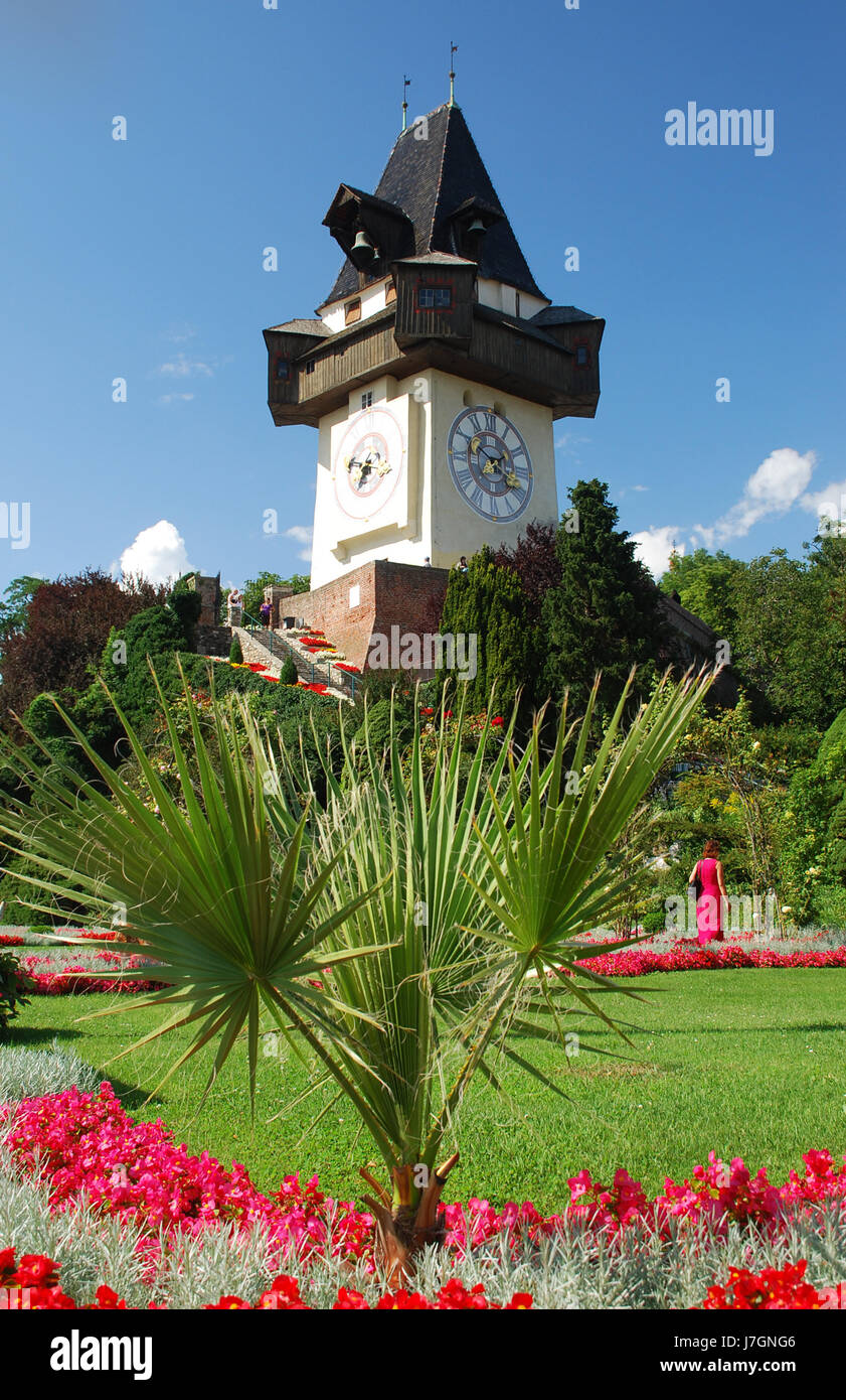 austrians styria emblem tower park green roses style of construction ...