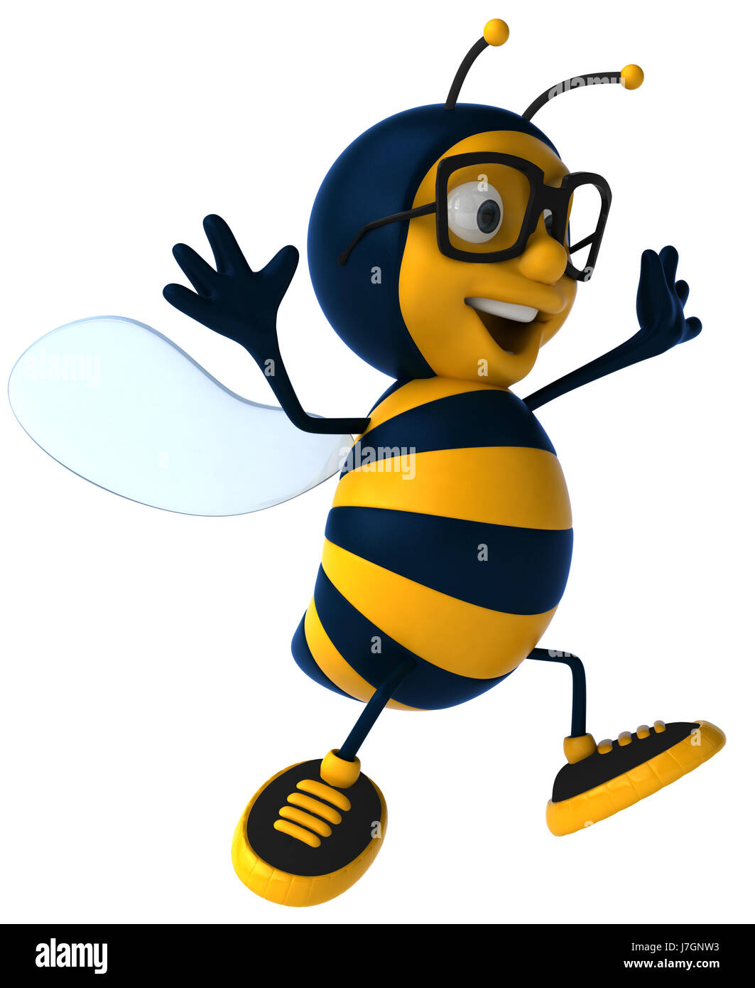 animal illustration wasp character cartoon honey insect bee isolated ...