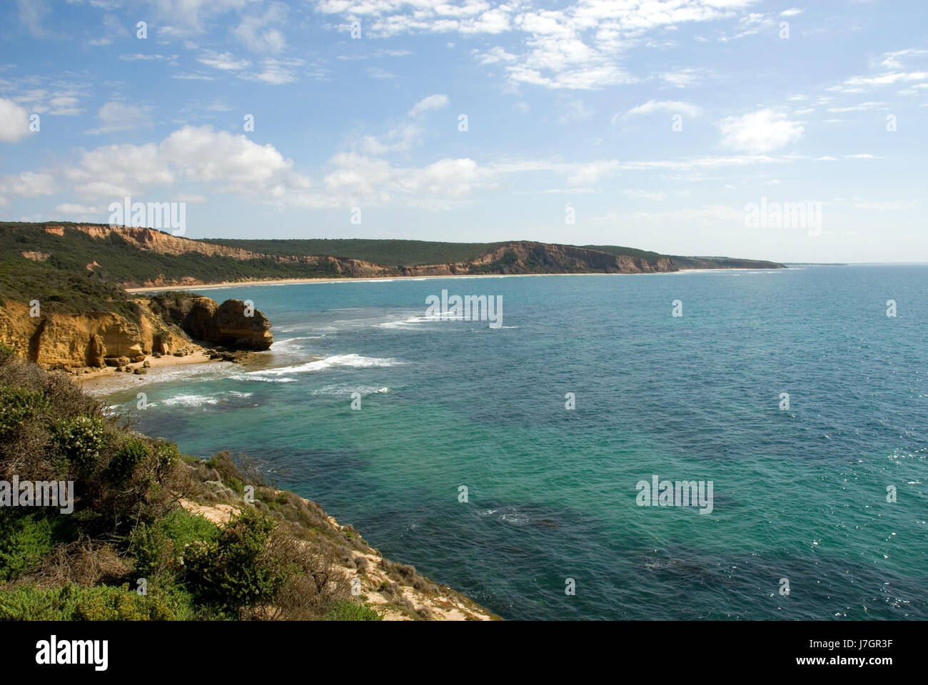 blue green beach seaside the beach seashore waves bushes australia foam ...