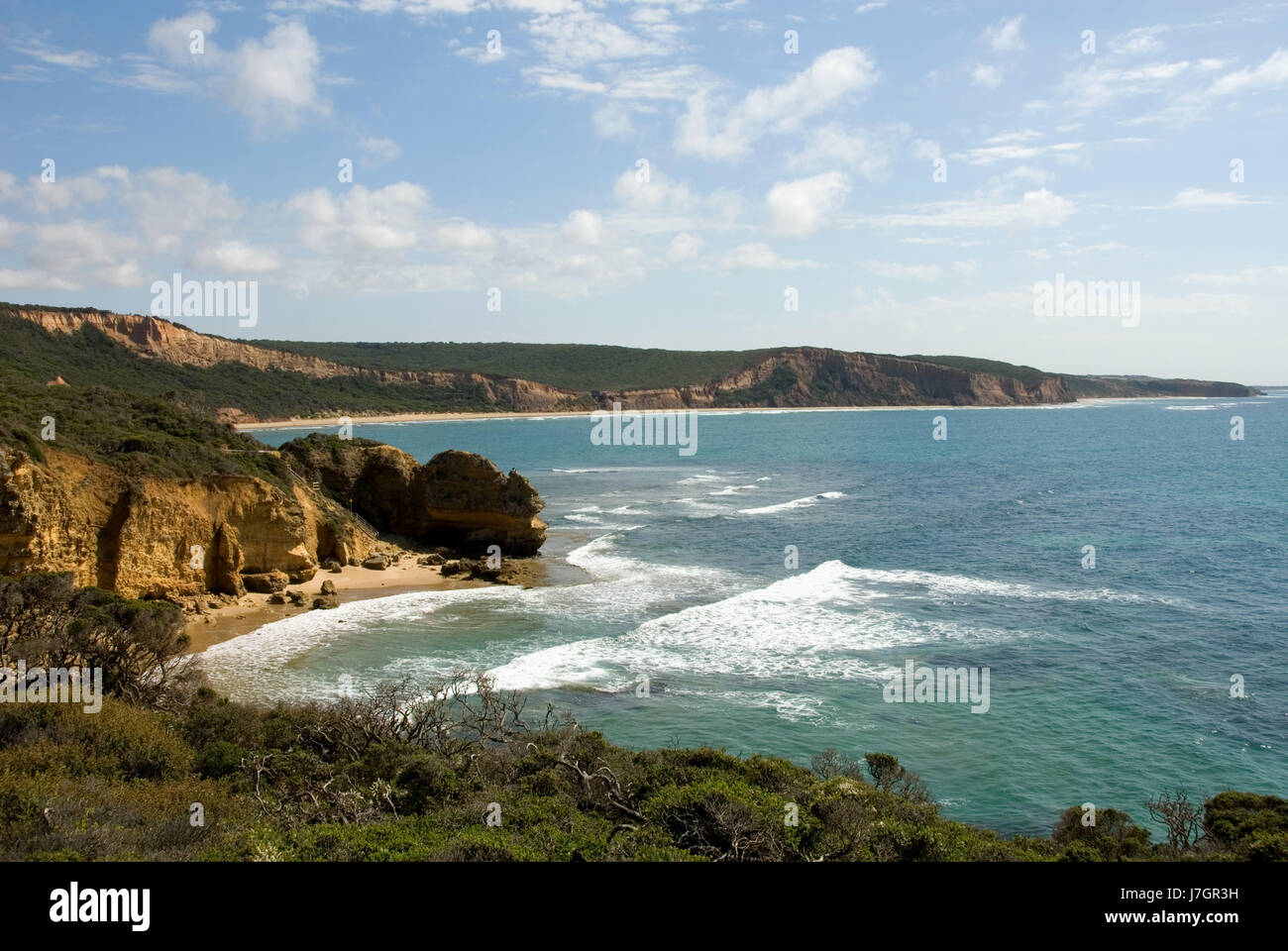 blue green beach seaside the beach seashore waves bushes australia foam ...