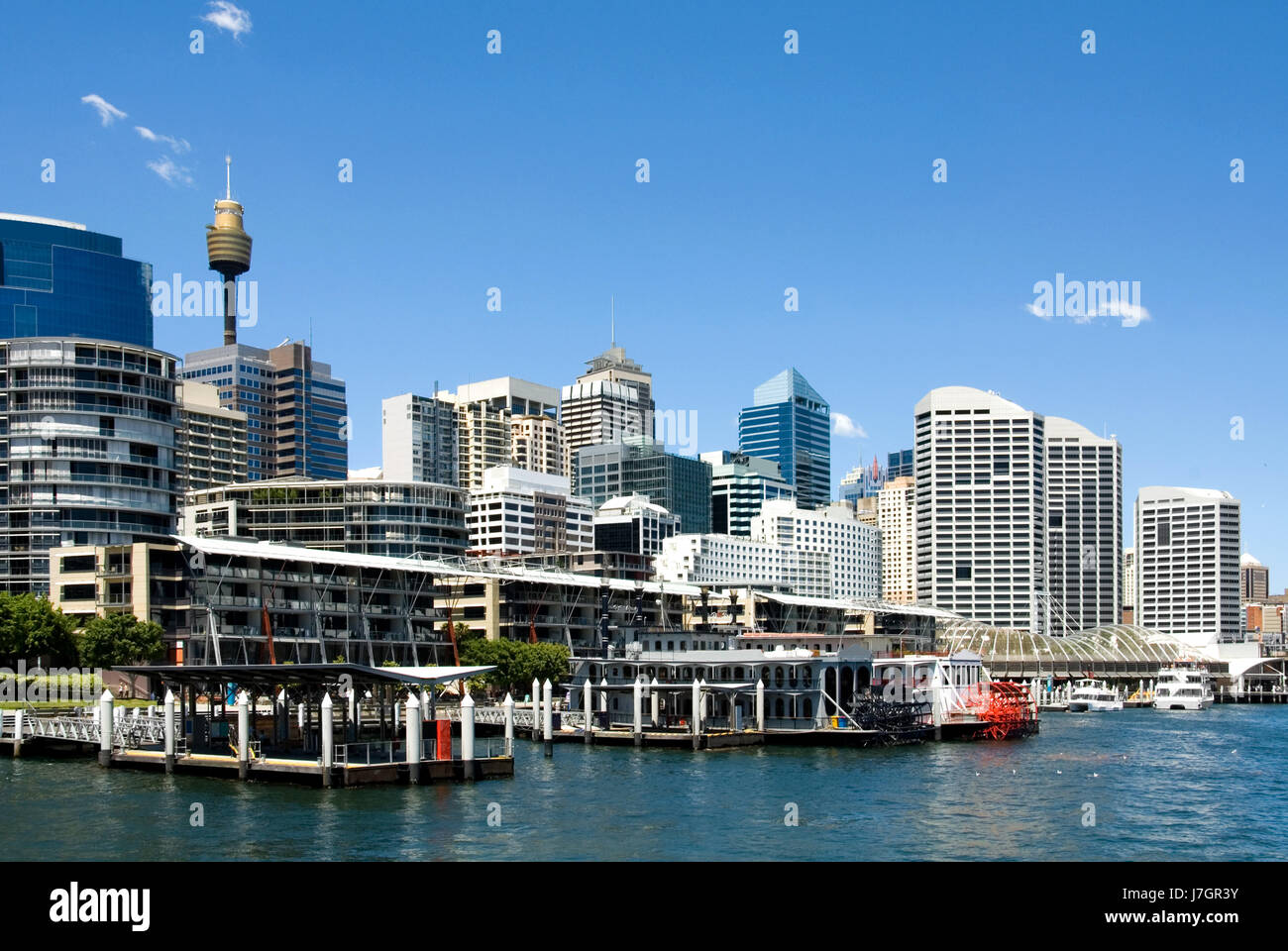 blue tower buildings city town modern modernity harbor australia ...