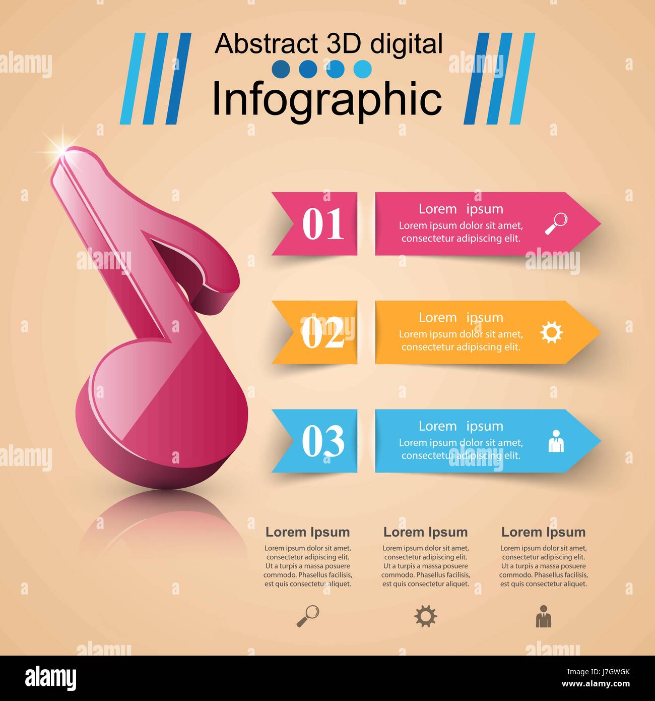 Music education Infographic. Note icon Stock Vector Image & Art - Alamy