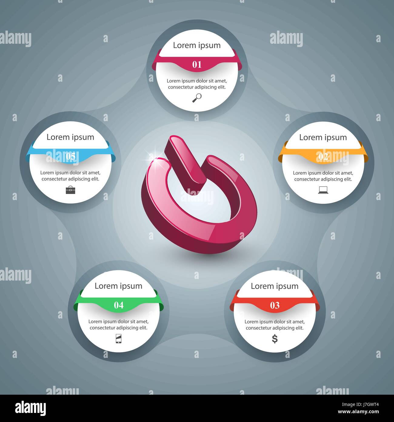 Switch icon. Abstract business infographic Stock Vector Image & Art - Alamy