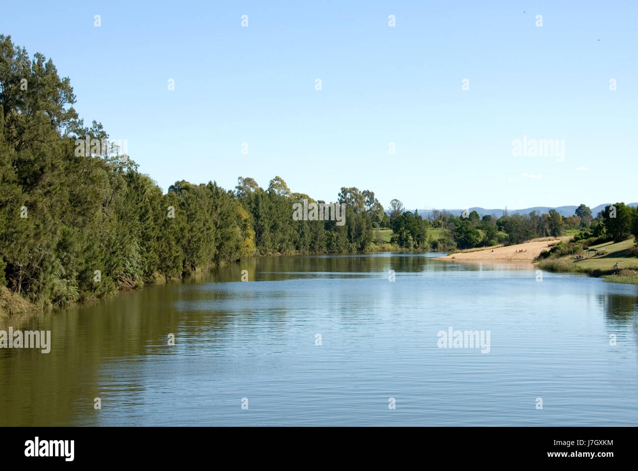 blue tree trees stream australia peaceful fresh water water waterway ...