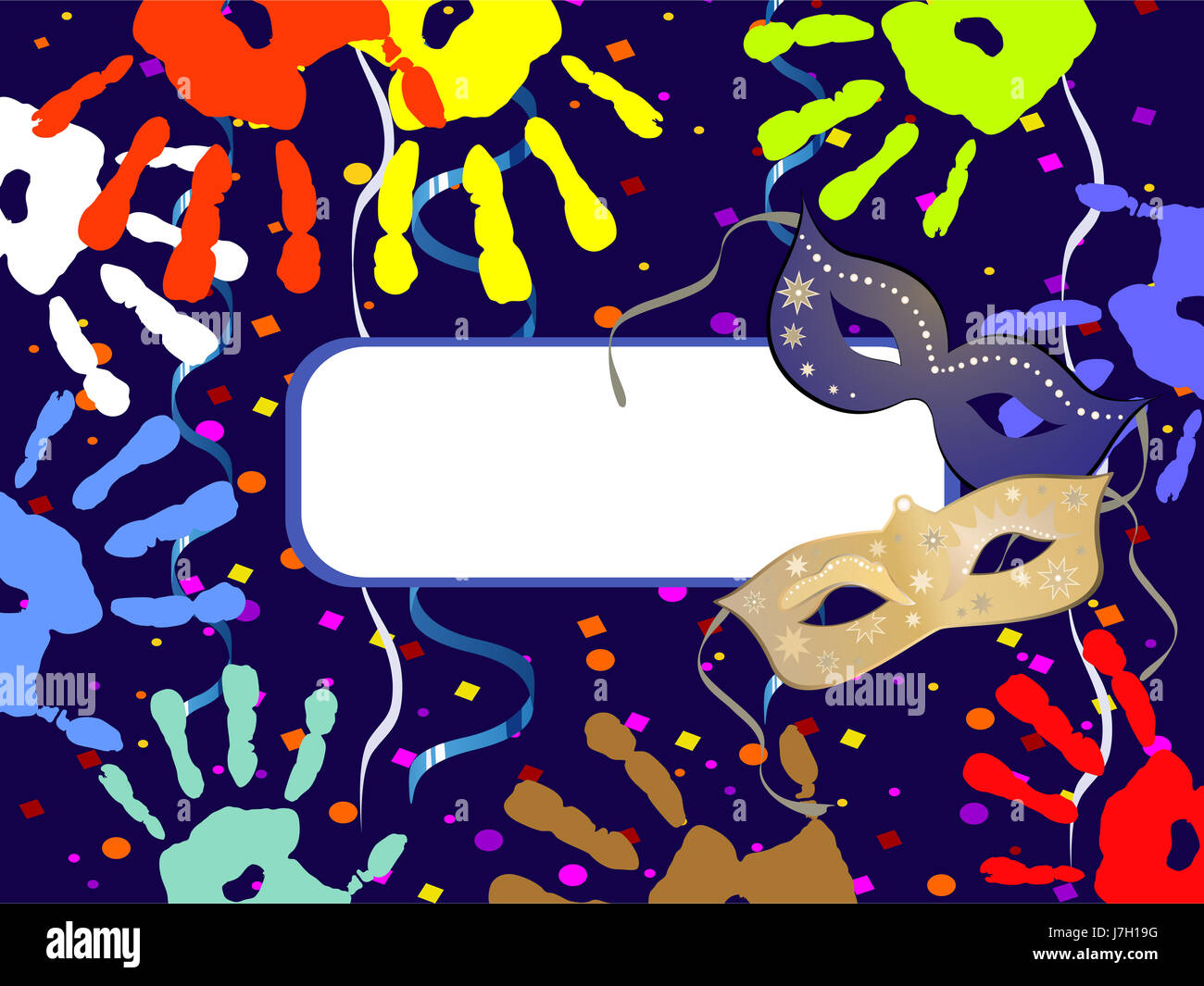 hand hands finger masks party celebration carnival streamer hand ...